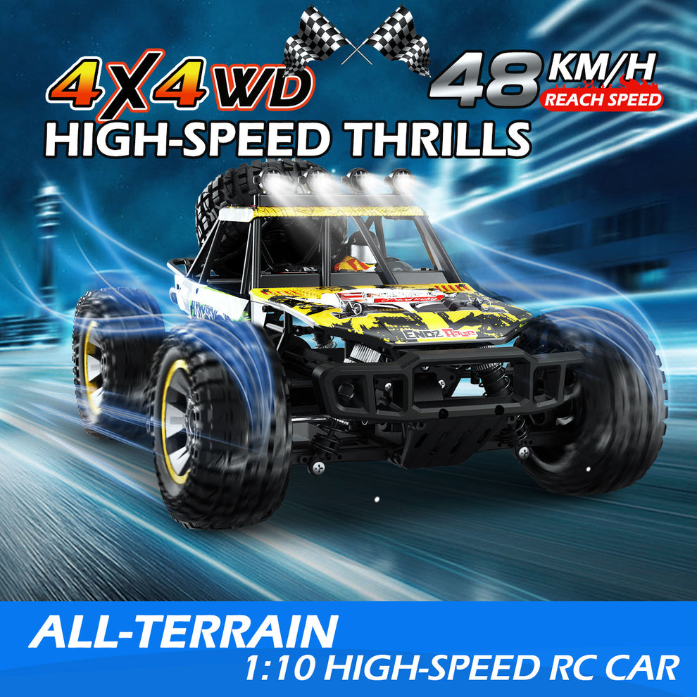 JoyStone 1:10 Large Remote Control Truck with LED Lights, Hobby Grade