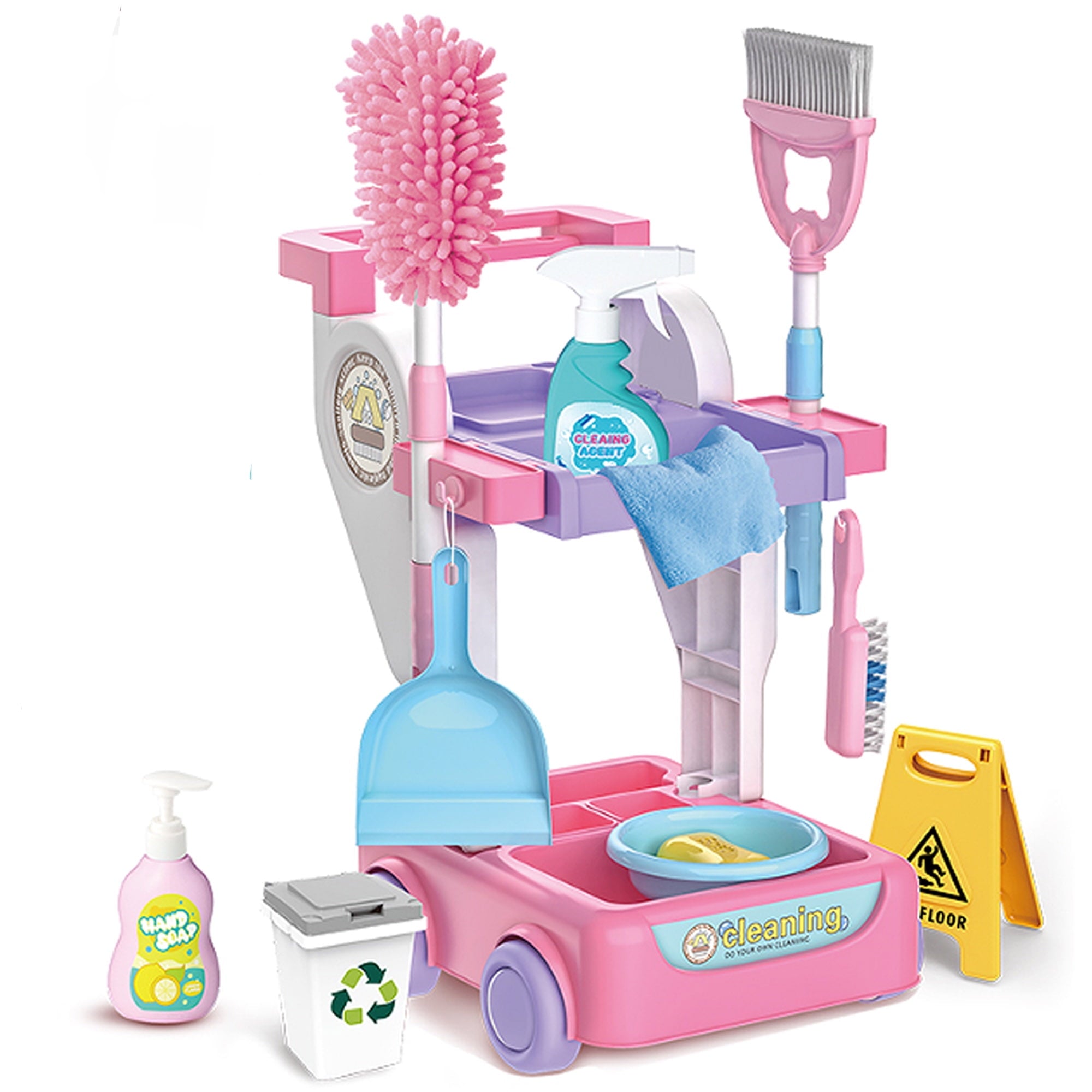 JoyStone Kids Cleaning Set Toys, 20PCS Pretend Play Housekeeping Suppl